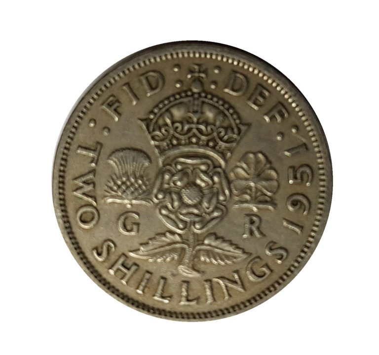 1951 King George VI Two Shillings For Sale - UK Coin Co