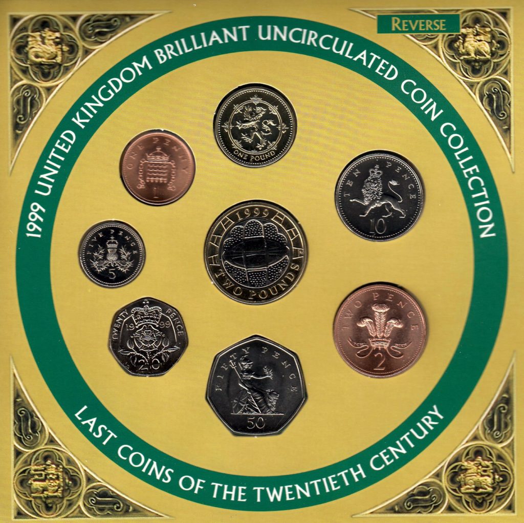 1999 Brilliant Uncirculated Coin Set For Sale - UK Coin Co