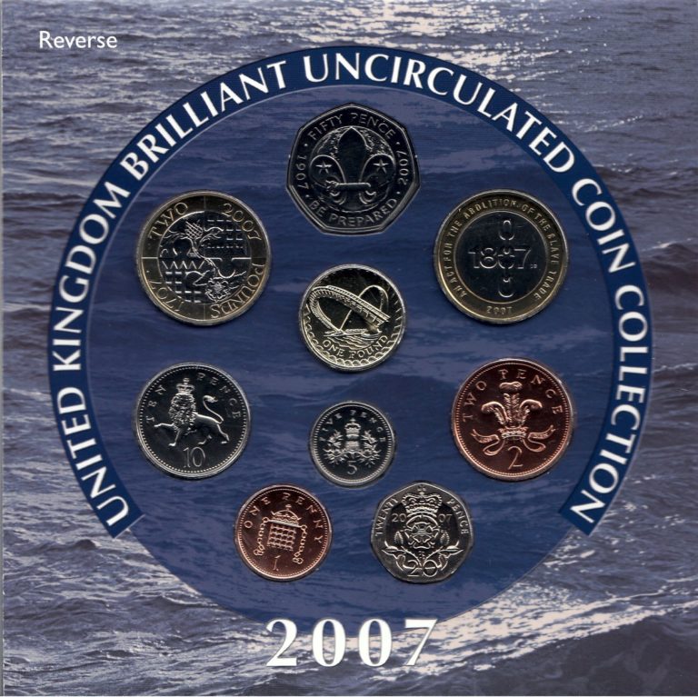 2007 Brilliant Uncirculated Coin Set For Sale - UK Coin Co